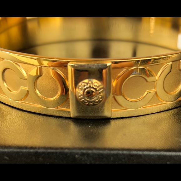 Coach | Jewelry | Authentic Coach Gold Bangle | Poshmark